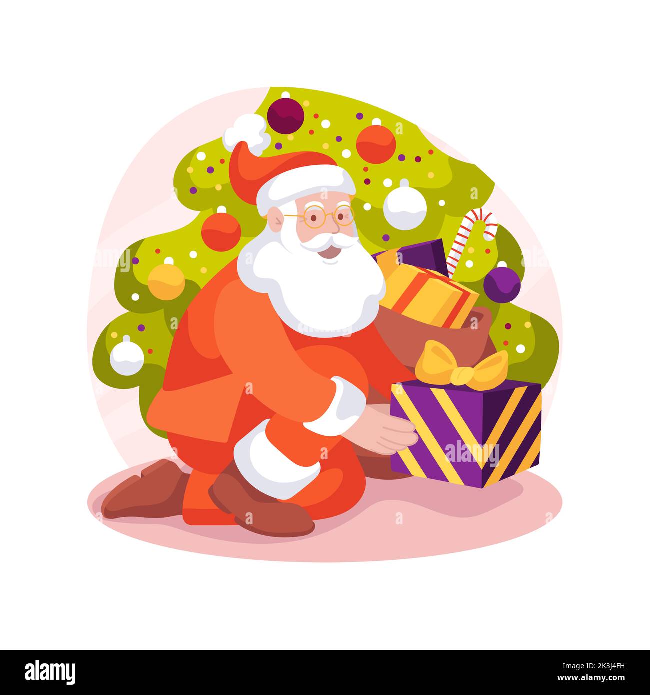 Presents delivery isolated cartoon vector illustration Stock Vector ...