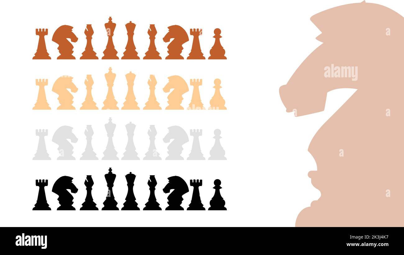 wooden chess board isolated on white background, vector illustration ...