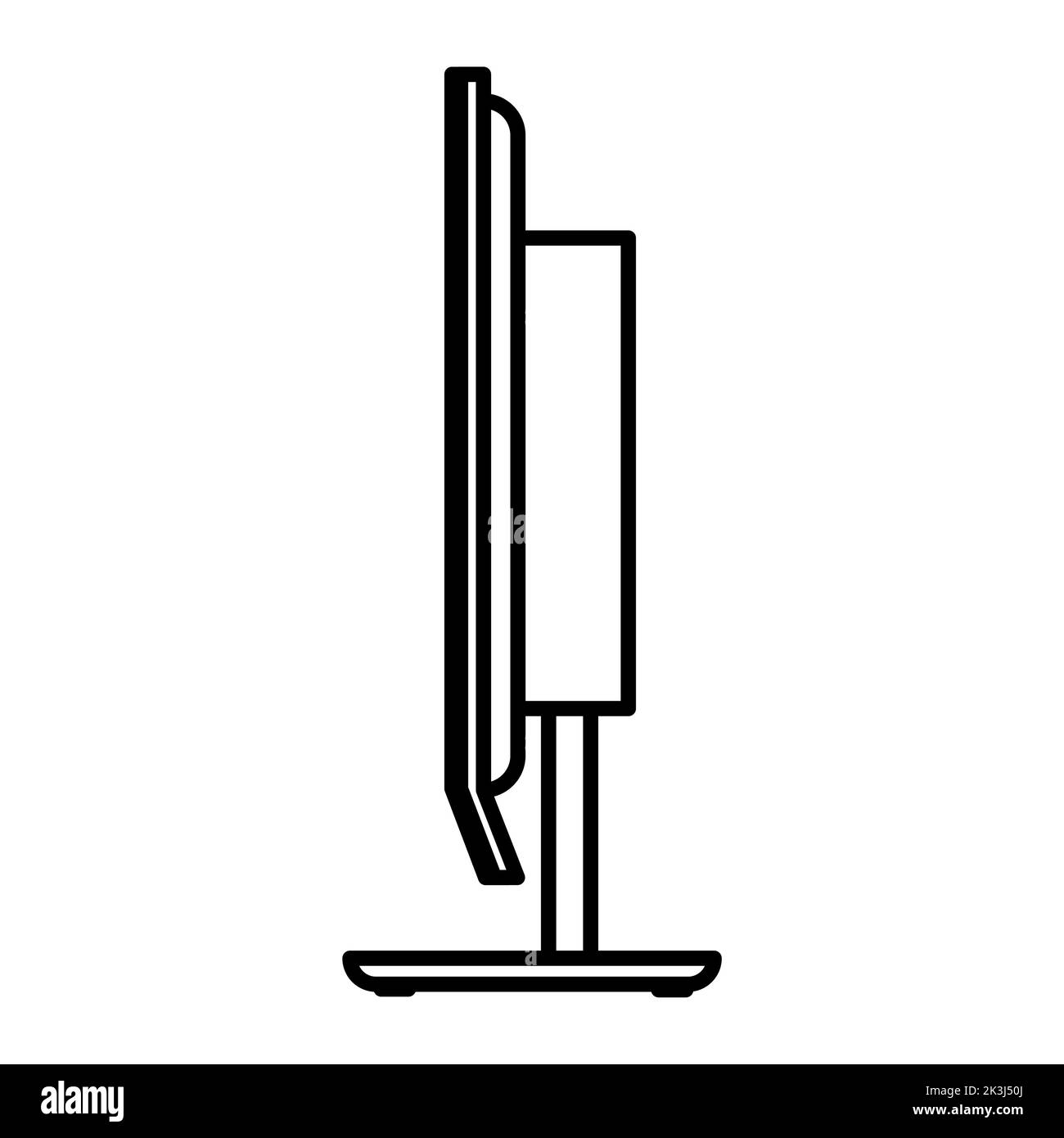 Icon vector technology electronic computer or television illustration ...