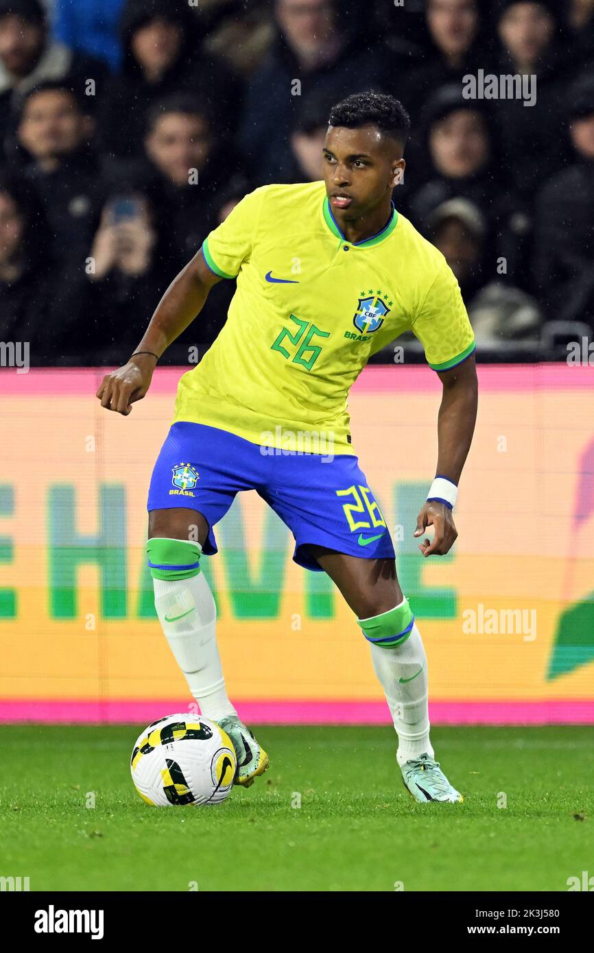 LE HAVRE - Rodrigo of Brasil during the International Friendly match ...