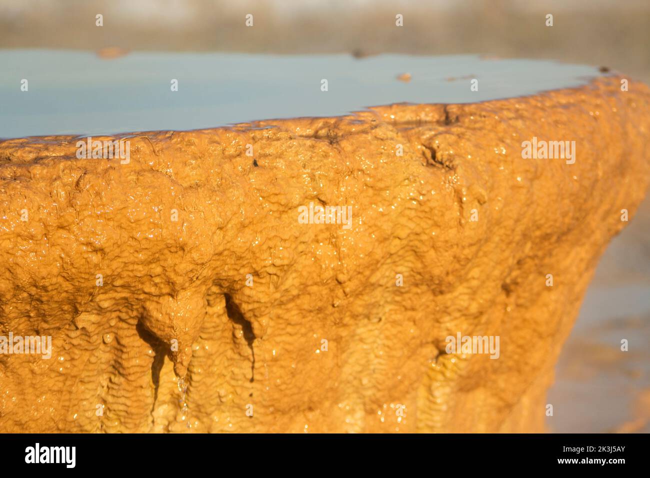 Rust on pipe. Plaque on metal. Pipe with waste. Oxide from flow of ...