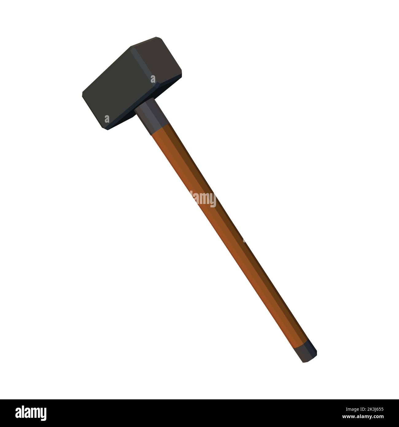 Sledgehammer, hammer, tool, hammer vector, Sledgehammer isolated on white background Stock ...