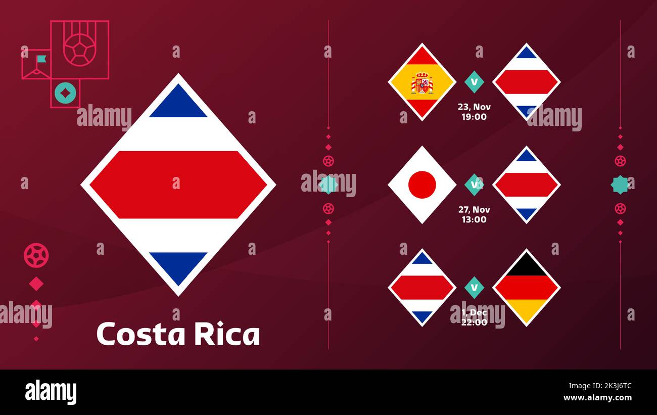 costa rica national team Schedule matches in the final stage at the ...