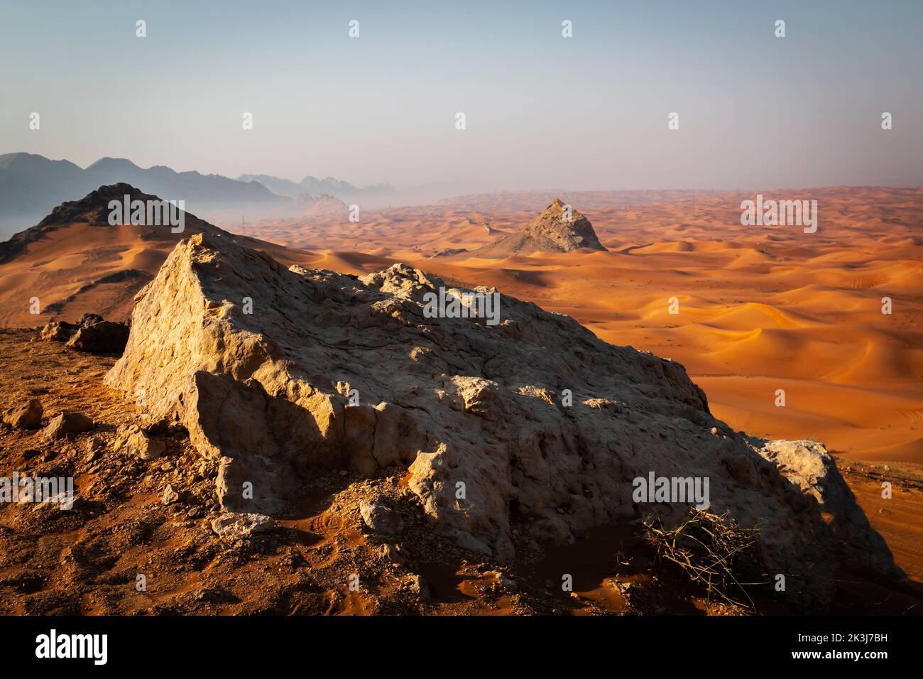 Maleha desert. Maleha is a big dunes in Sharjah, UAE. Fossil rock or ...