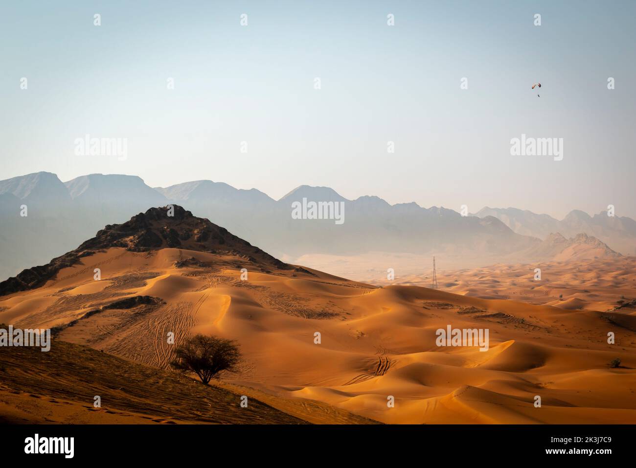 Maleha desert. Maleha is a big dunes in Sharjah, UAE. Fossil rock or ...