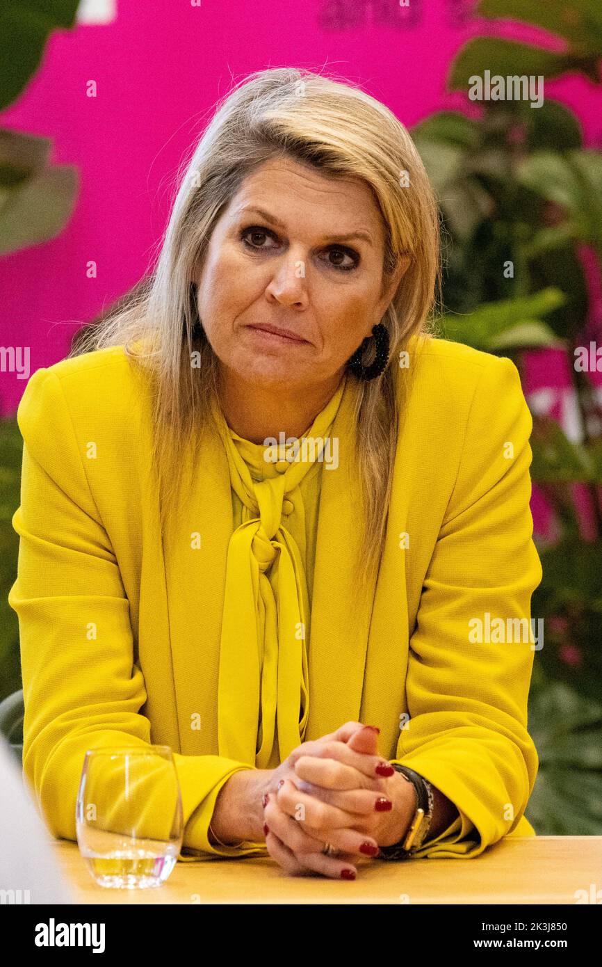 Queen Maxima at a MIND Us meeting about the influence of social media ...
