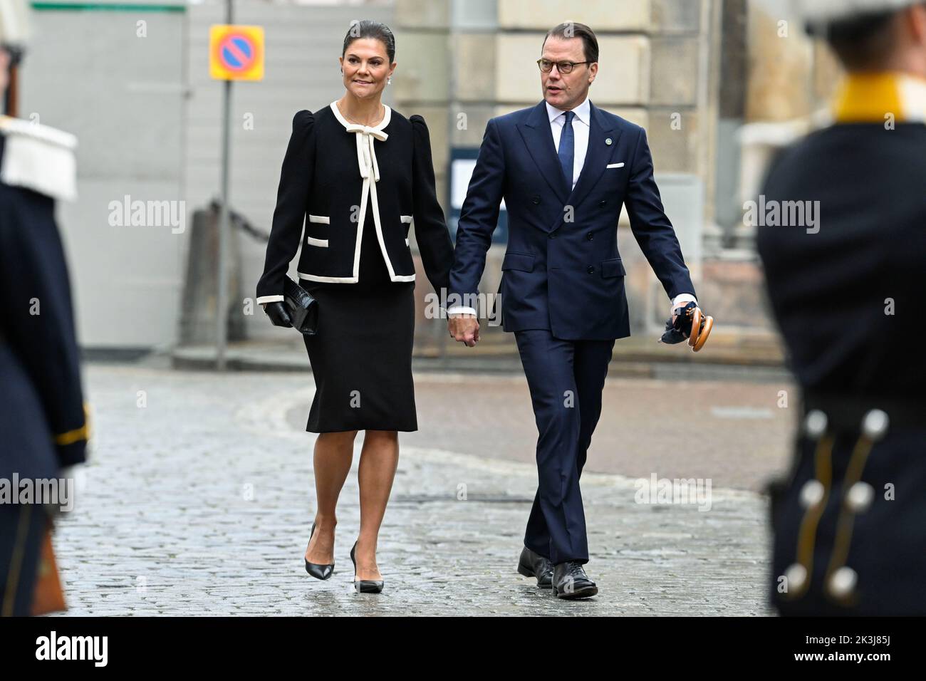 Crown Princess and Prince Daniel arrive at Storkyrkan for the opening ...