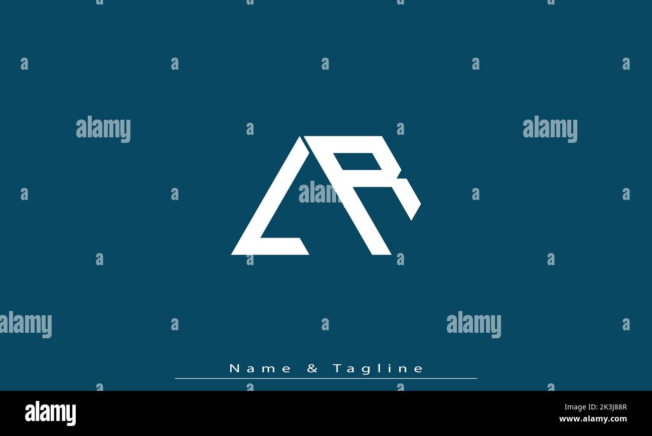 Alphabet letters Initials Monogram logo LR , RL Stock Vector Image ...