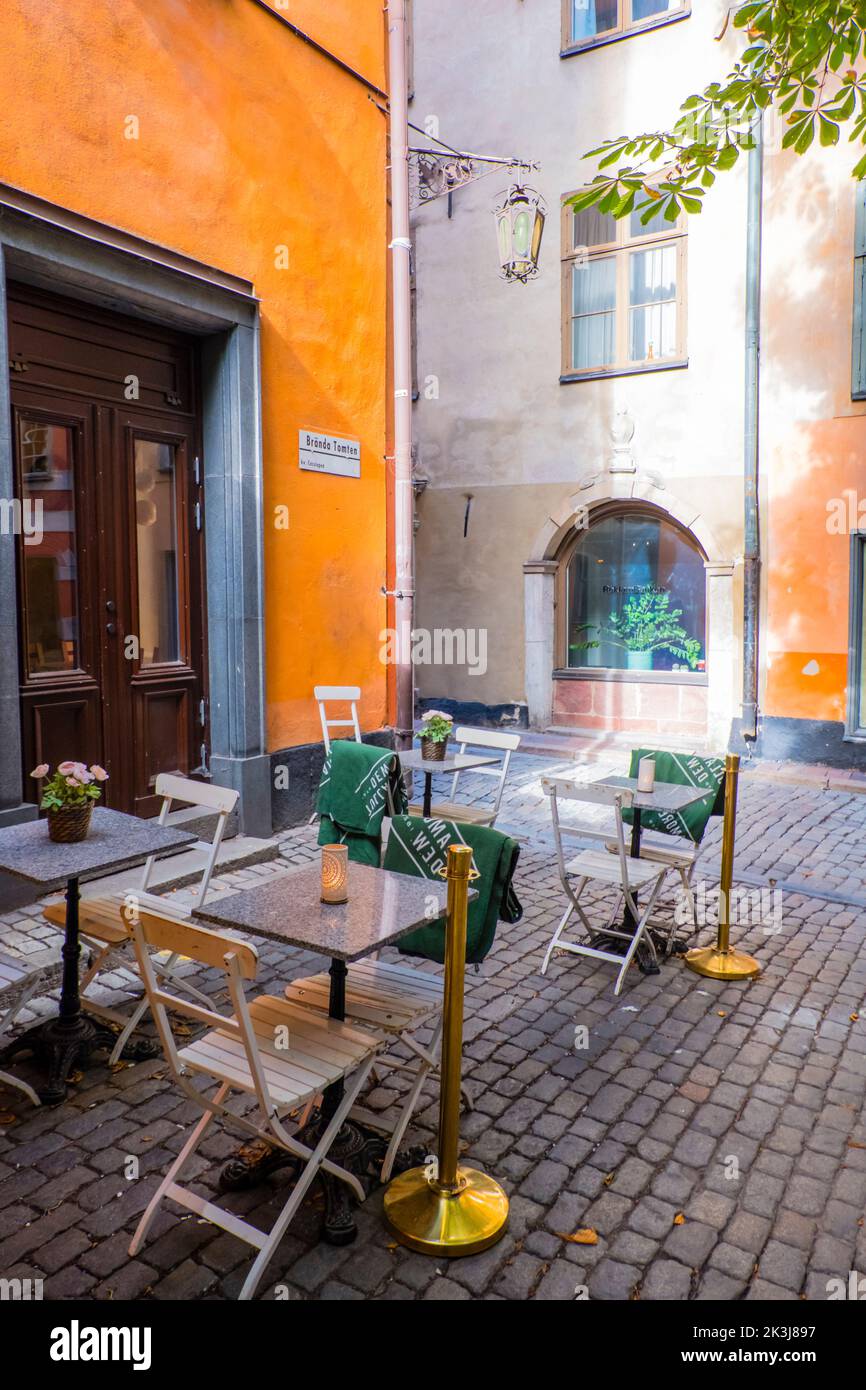 Undeer Kastanjen, Brända Tomten, Gamla stan, Stockholm, Sweden Stock ...