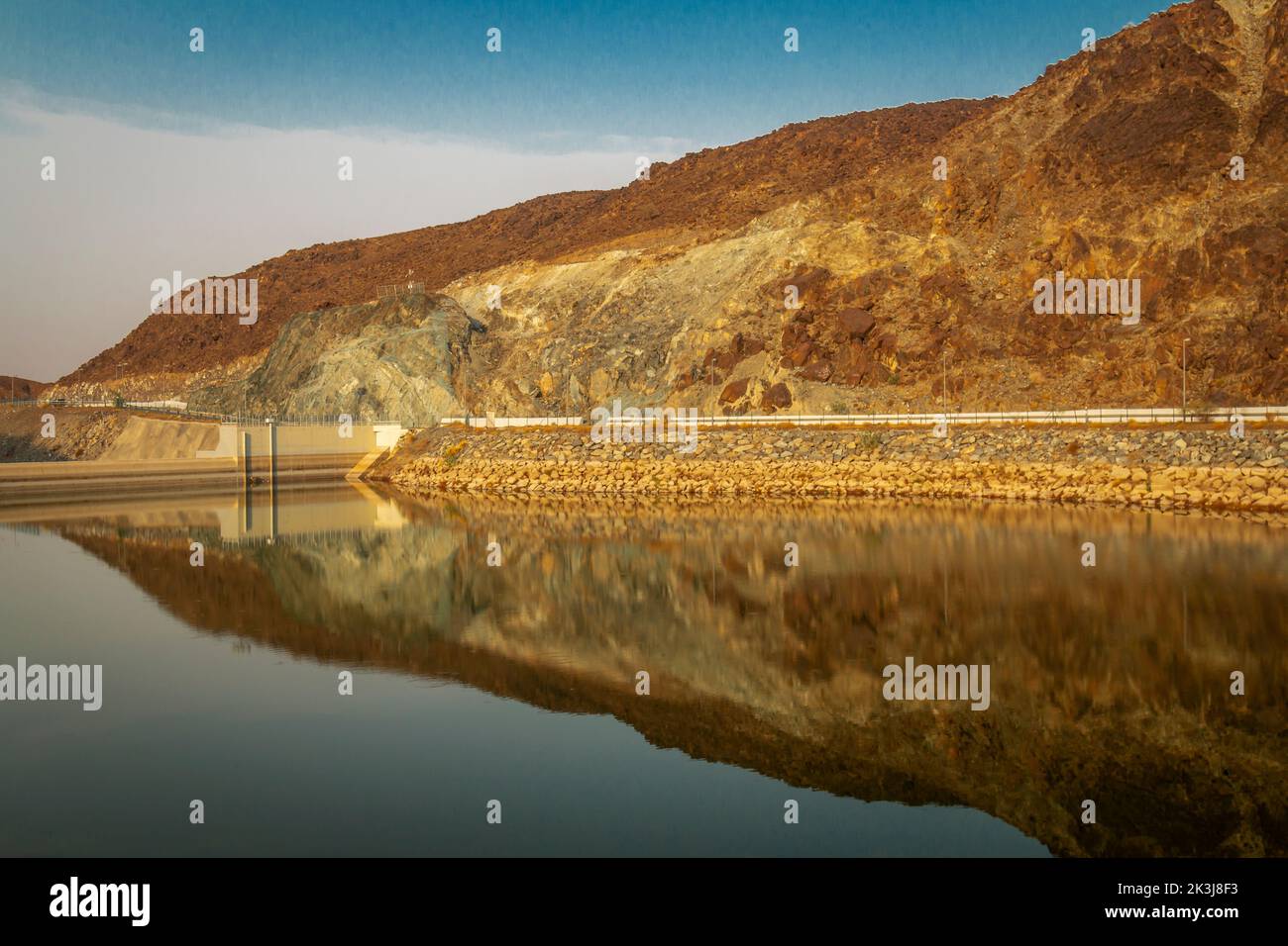 Shawka Dam, which is situated in Wadi Shawka on the eastern exteriors ...