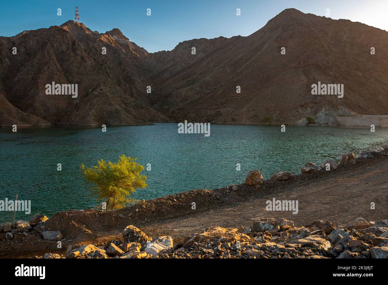 Shawka Dam, which is situated in Wadi Shawka on the eastern exteriors ...