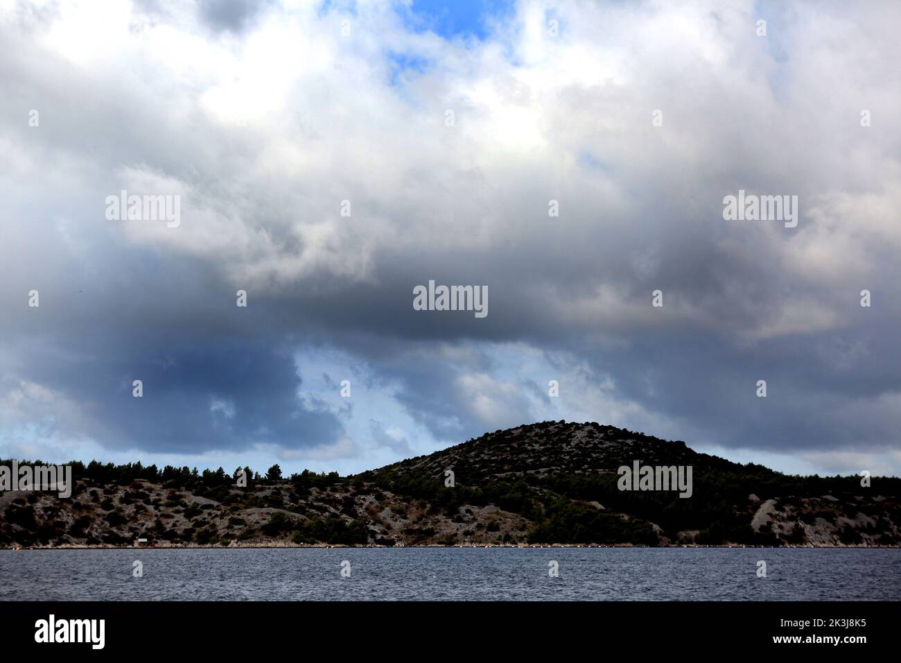 Heavy clouds hovered over Sibenik, Croatia on September 27, 2022. Photo: Dusko Jaramaz/PIXSELL ...