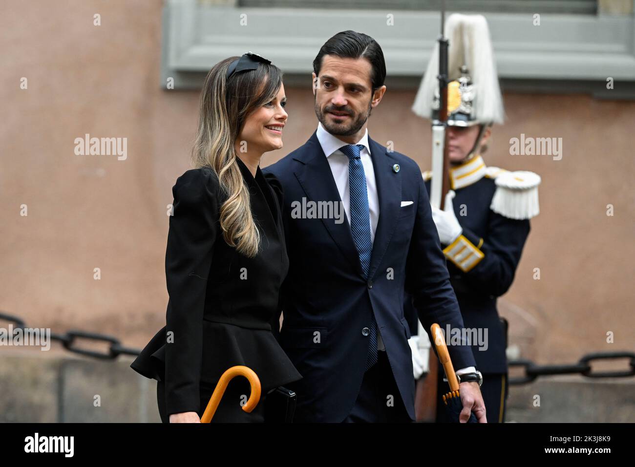 Princess Sofia and Prince Carl Philp arrive at Storkyrkan for the ...