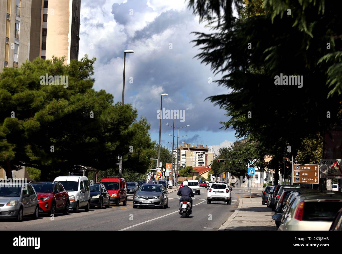 Heavy clouds hovered over Sibenik, Croatia on September 27, 2022. Photo: Dusko Jaramaz/PIXSELL ...
