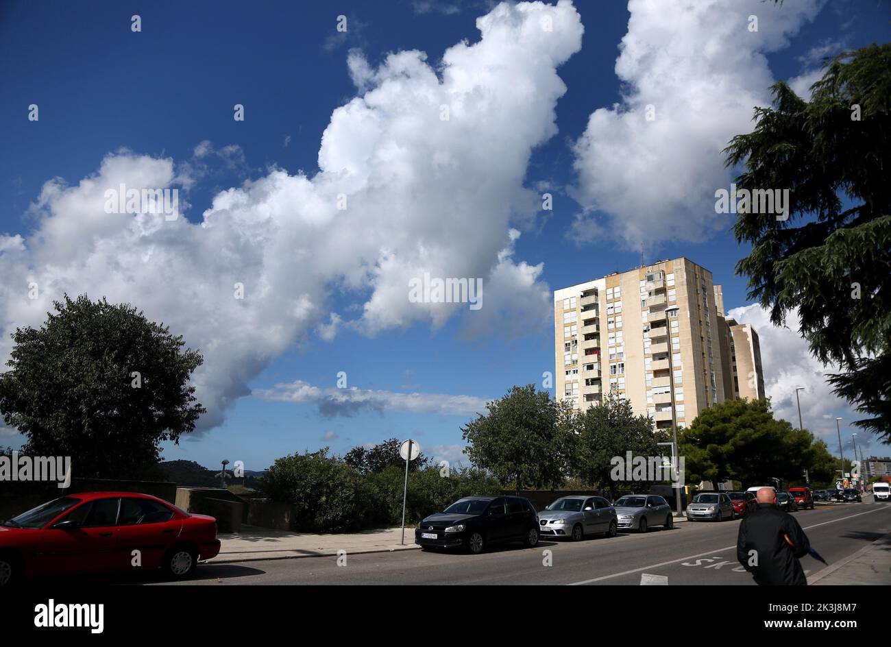 Heavy clouds hovered over Sibenik, Croatia on September 27, 2022. Photo: Dusko Jaramaz/PIXSELL ...