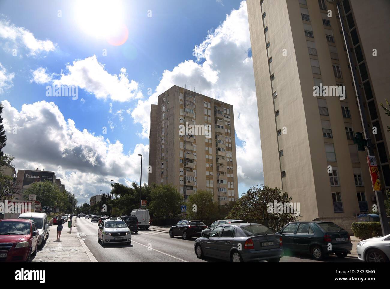 Heavy clouds hovered over Sibenik, Croatia on September 27, 2022. Photo: Dusko Jaramaz/PIXSELL ...