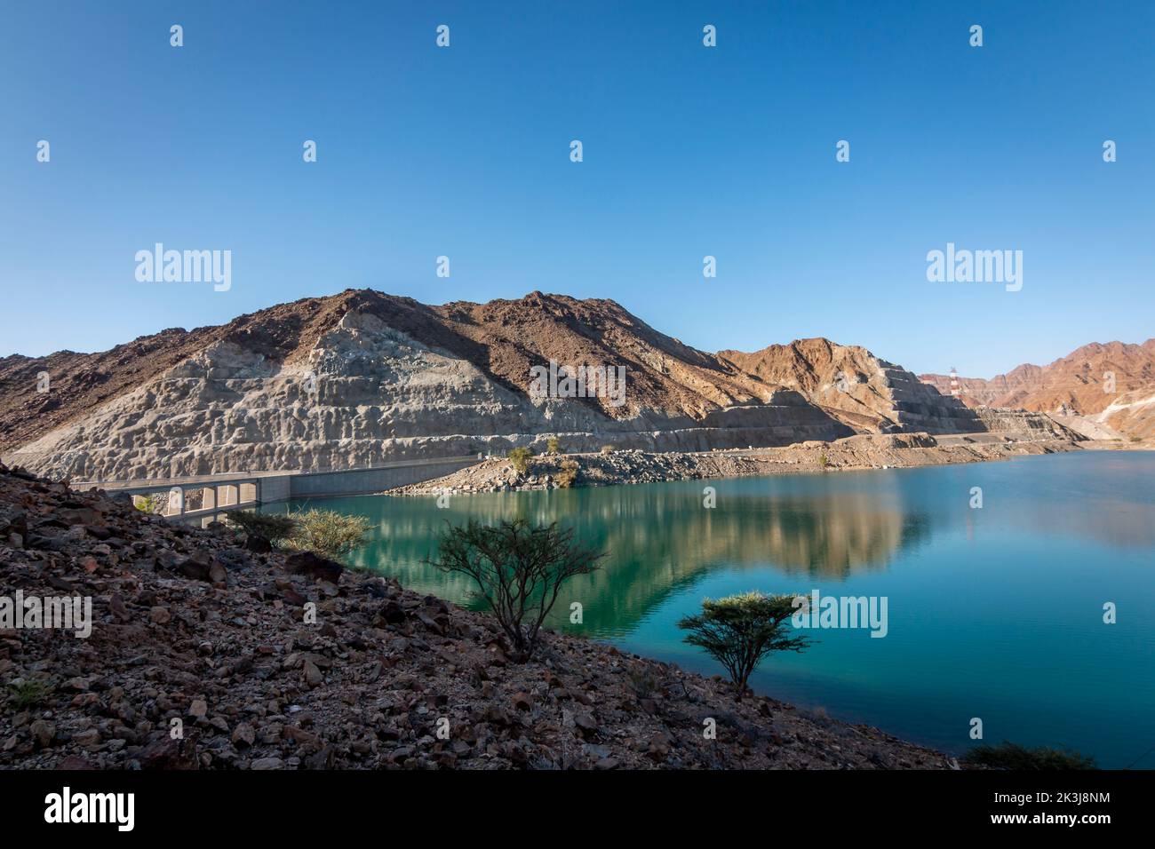 Shawka Dam, which is situated in Wadi Shawka on the eastern exteriors ...