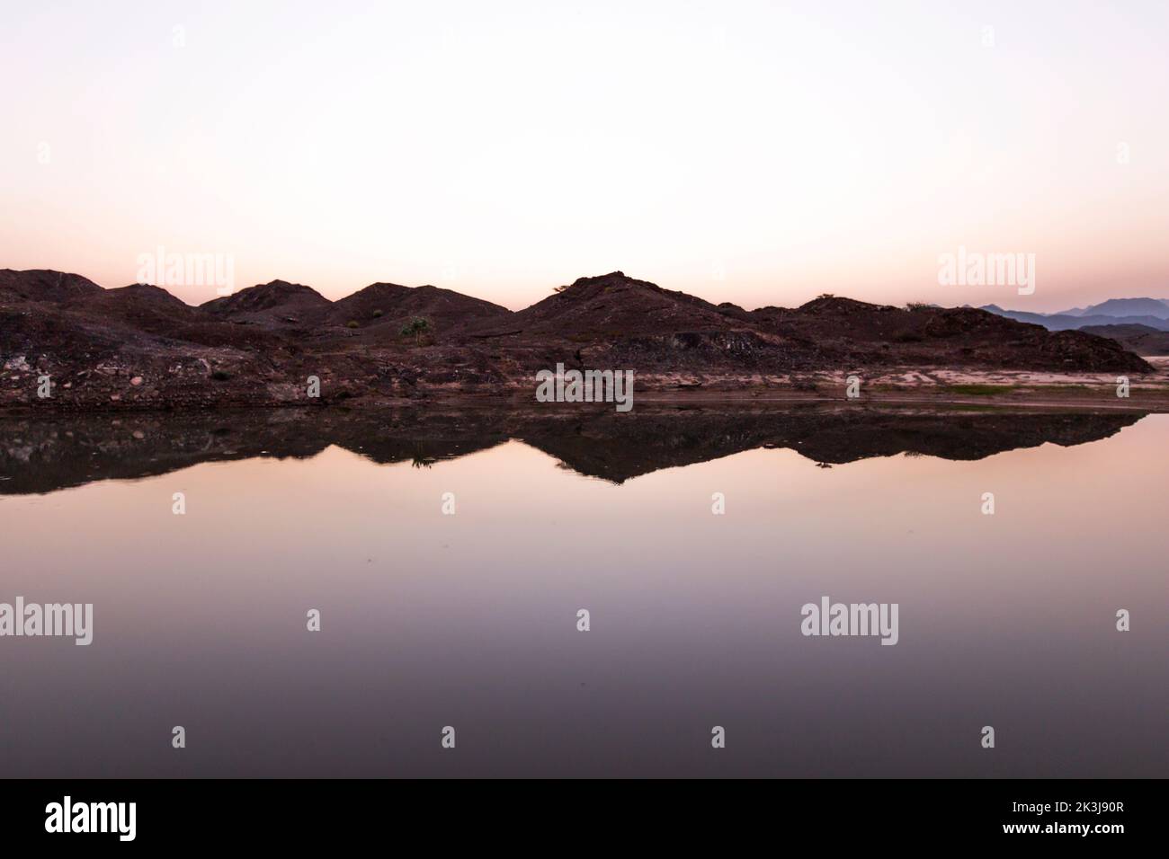 United Arab Emirates mountains view form Wadi Al Qor to Buraq Dam ...