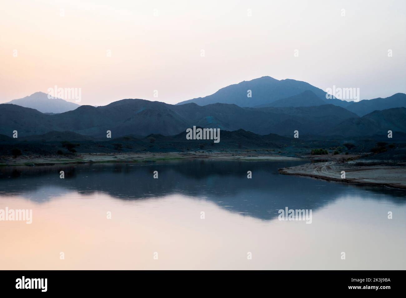 United Arab Emirates mountains view from Wadi Al Buraq Dam highest ...