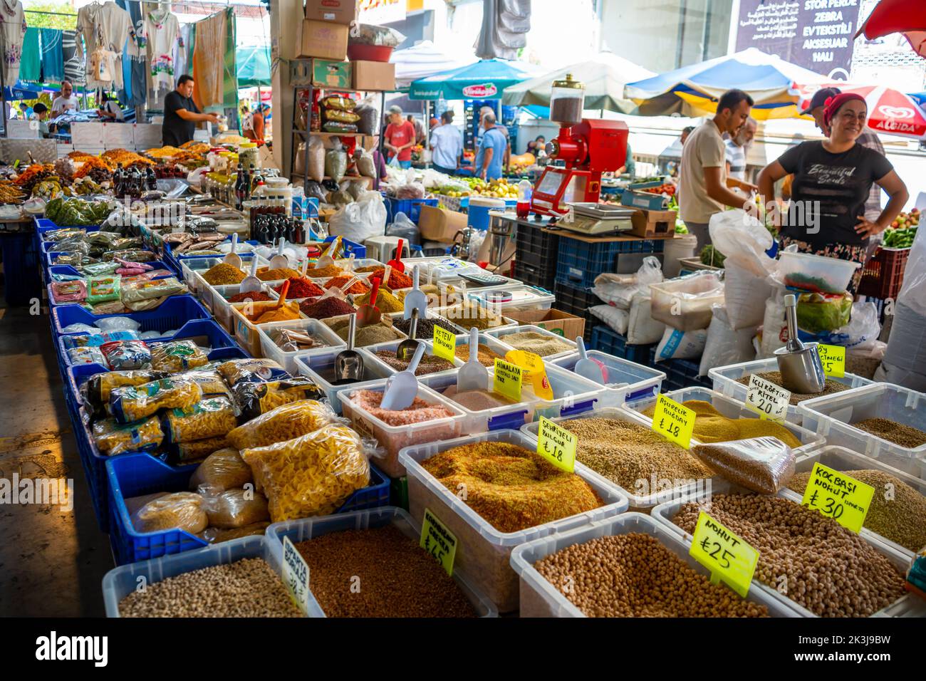 Antalya, Turkey - September 13, 2022: People at the local traditional ...