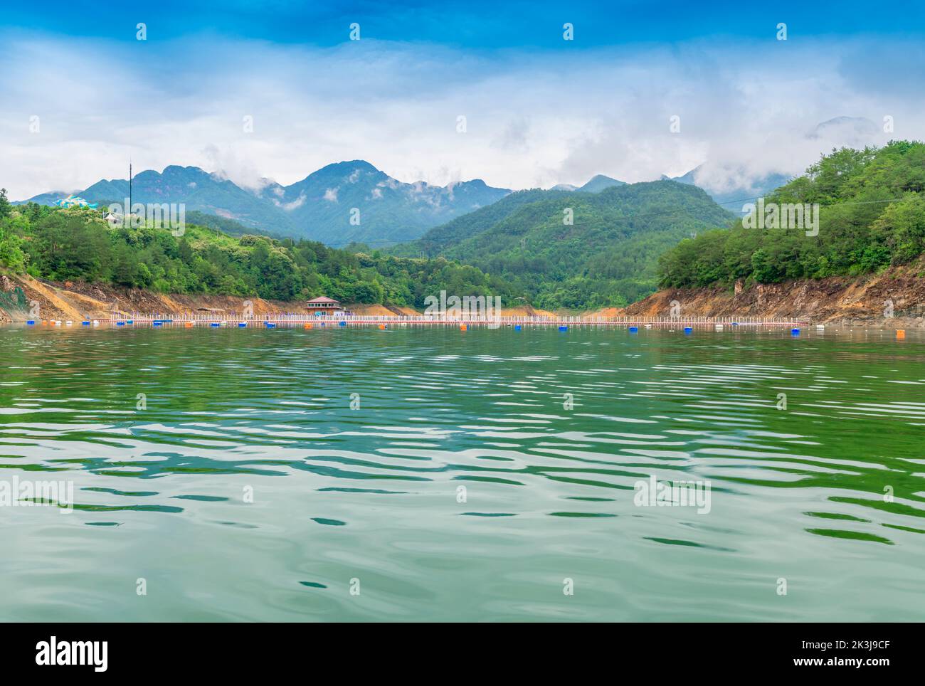 The Yunhe Huxiangong scenic spot in Lishui, Zhejiang Province, China ...