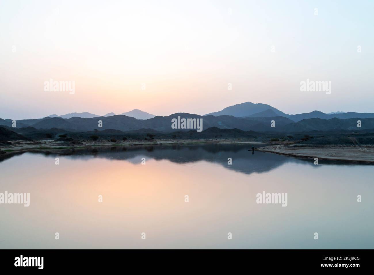 United Arab Emirates mountains view from Wadi Al Buraq Dam highest ...