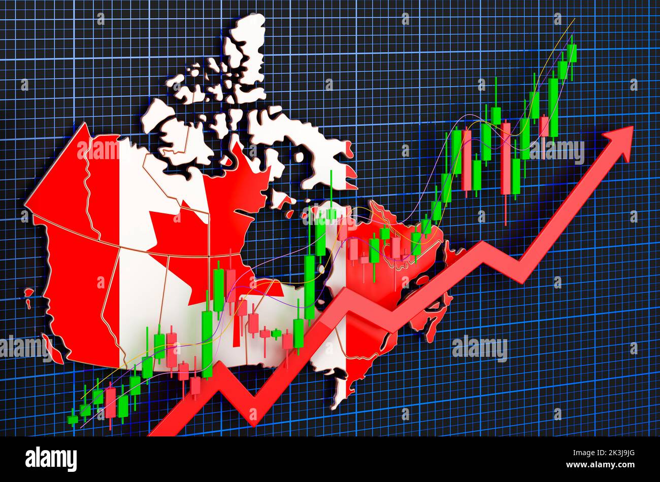 Canada map arrow hi-res stock photography and images - Alamy