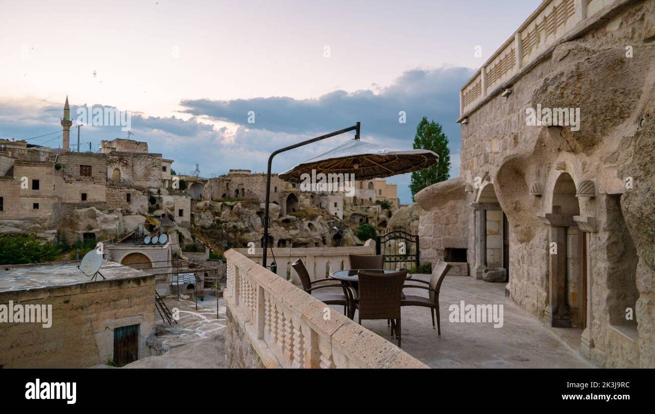Cave house hotel in the mountains of Cappadocia Gorem Turkey Stock ...