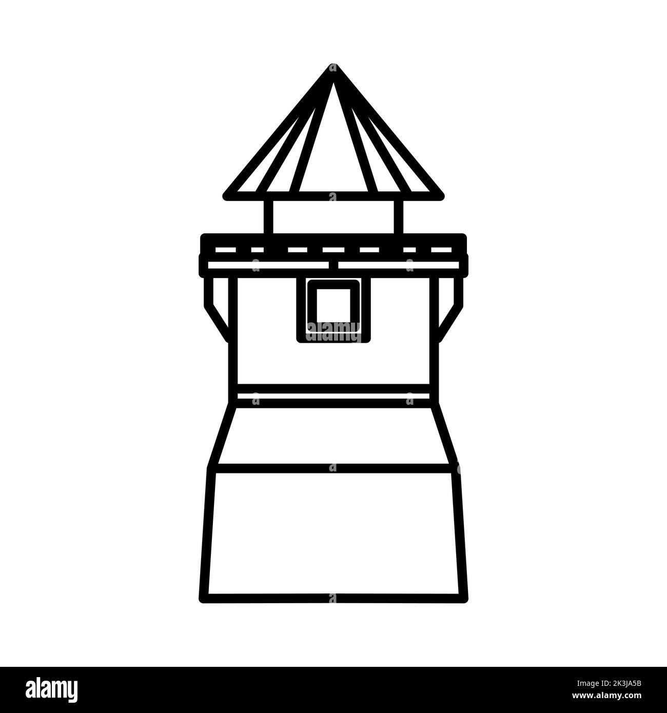 Guarding tower Cut Out Stock Images & Pictures - Alamy