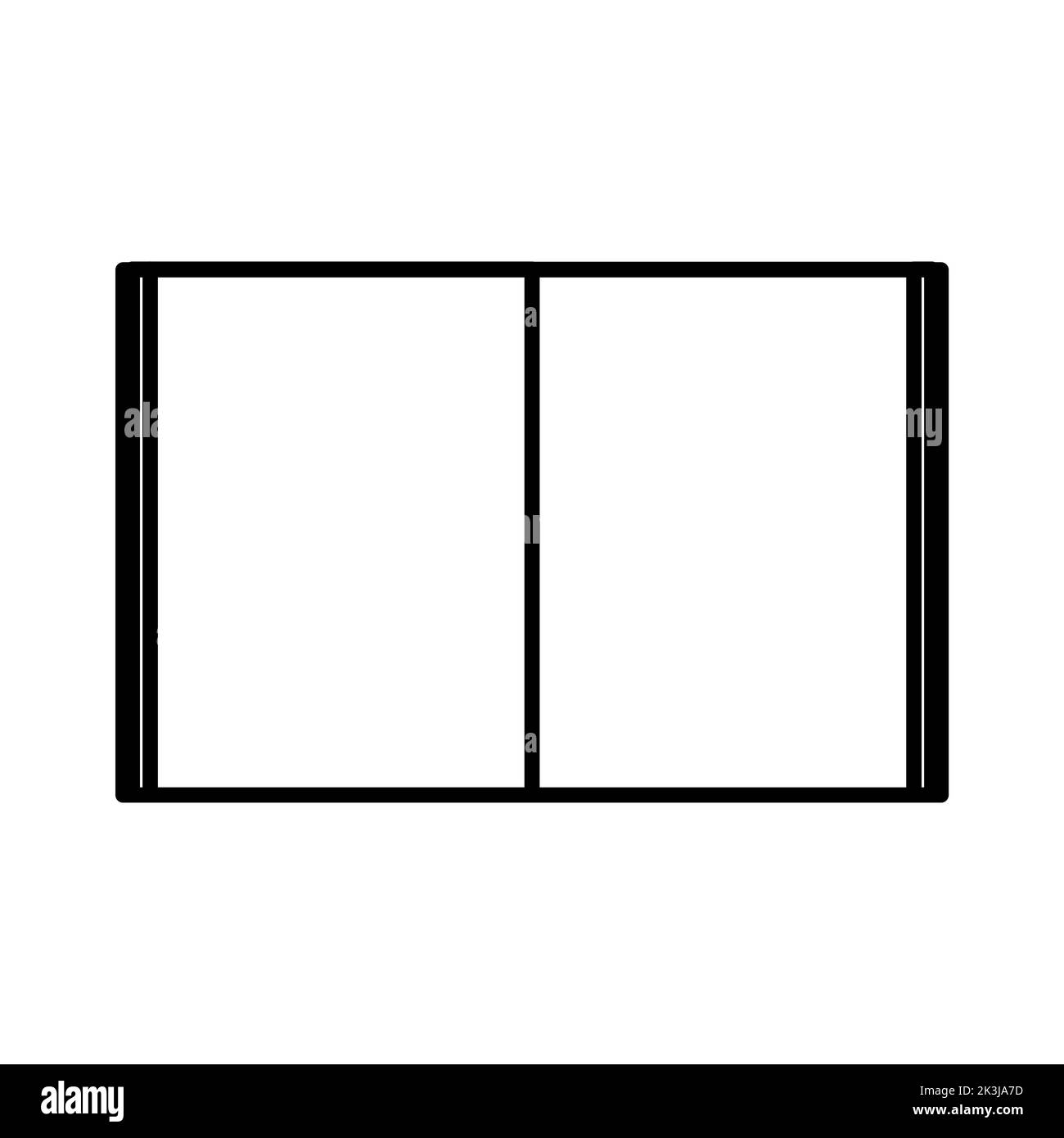 Book line icon, outline vector sign, linear style pictogram isolated on ...