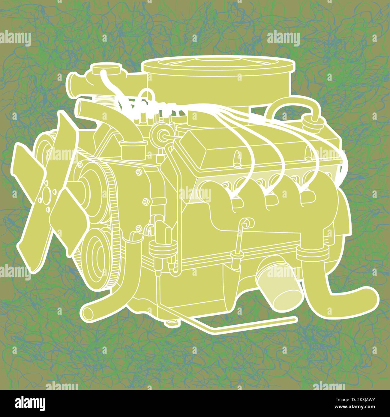 generic car automtive engine illustration Stock Vector Image & Art - Alamy