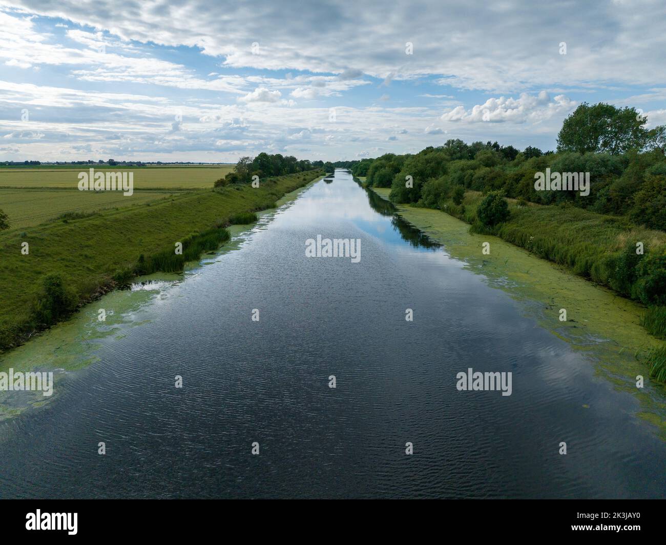 A beautiful view of the blue waves of the Witham river Stock Photo - Alamy