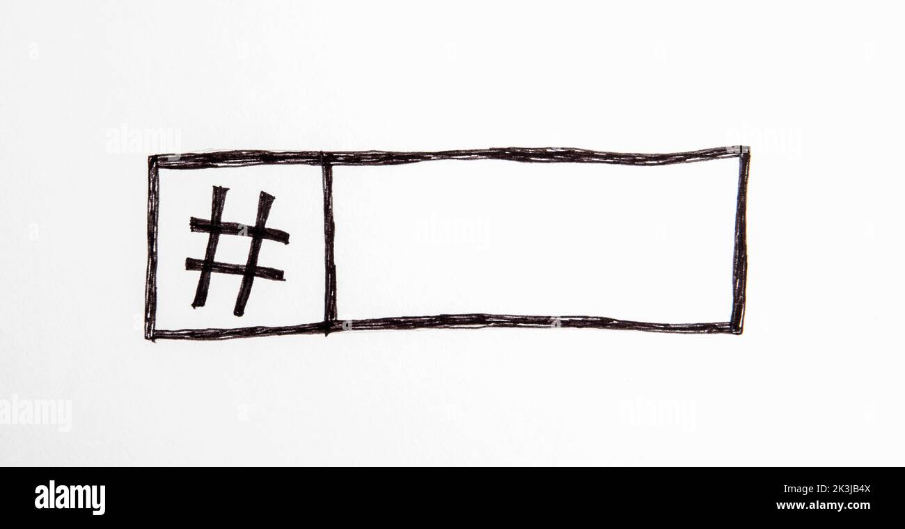 Hashtag mark hi-res stock photography and images - Alamy