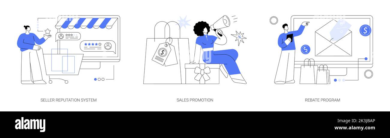 Retail sales strategy abstract concept vector illustrations Stock ...