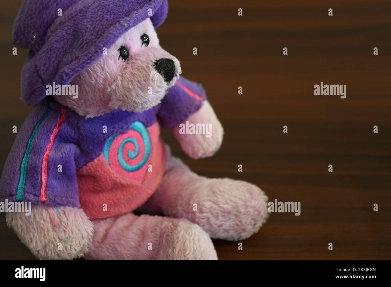 a cute teddy bear in modern clothes Stock Photo - Alamy