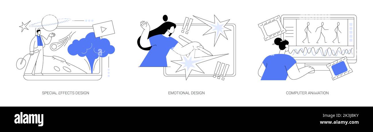 Graphic design studio abstract concept vector illustrations Stock ...