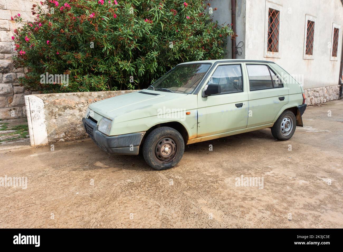Illustrative photo, recreation, Croatian and European Union flag, EU ...