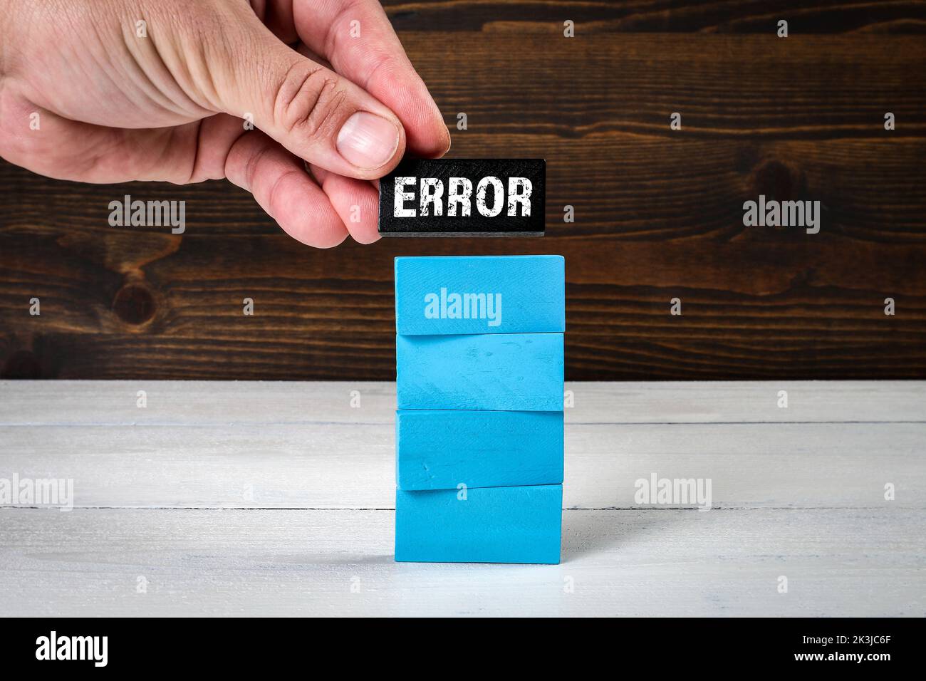 Error, Technology Concept. Text and colourful wooden blocks Stock Photo ...