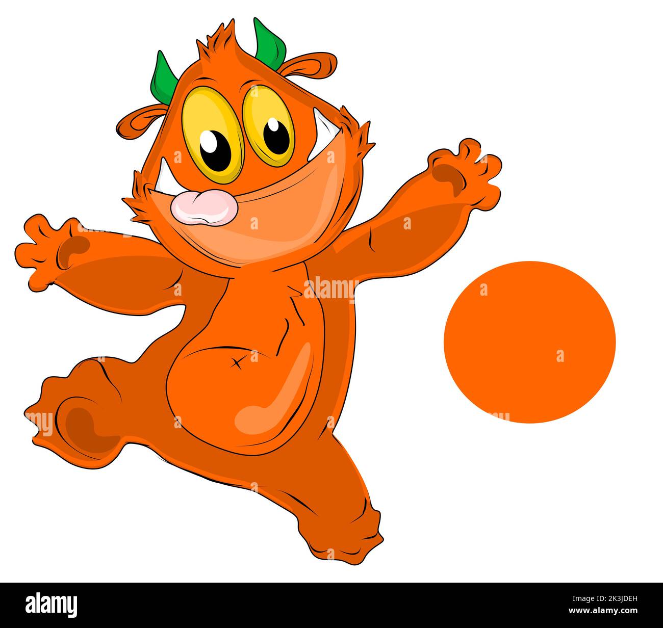 monster is orange Stock Photo - Alamy