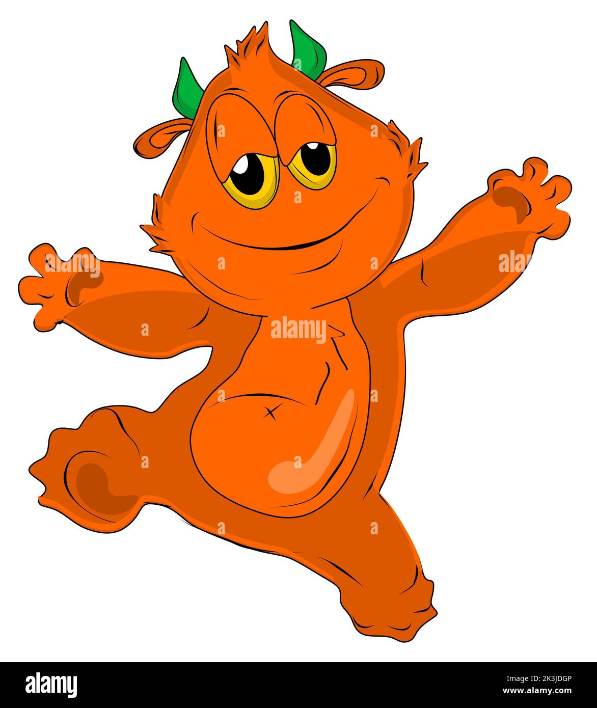 Cute cartoon monster horns hi-res stock photography and images - Alamy