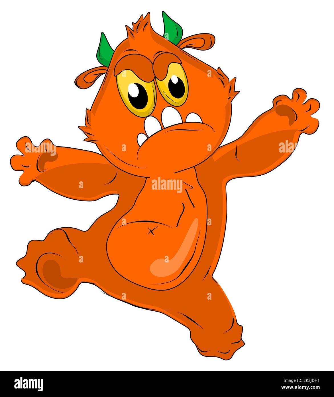 evil monster with big teeth Stock Photo - Alamy