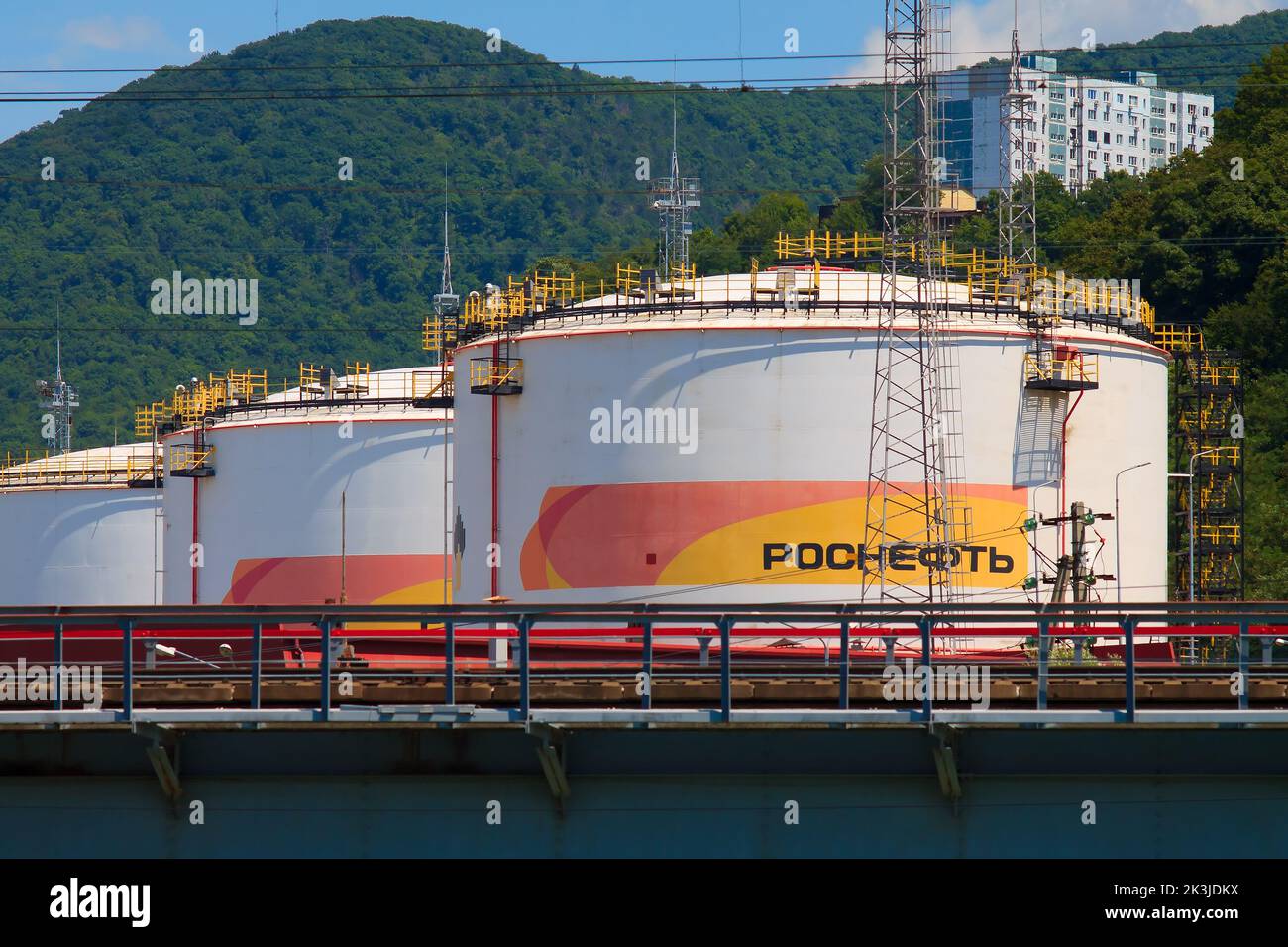 Russia Tuapse 08.08.2022 Rosneft Oil Storage Stock Photo - Alamy