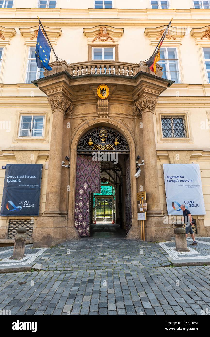 Building german embassy prague hi-res stock photography and images - Alamy