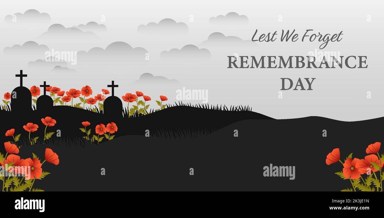 Remembrance day horizontal banner hi-res stock photography and images ...