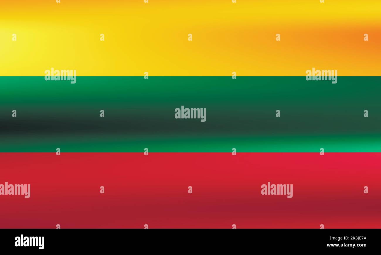 Flag of Lithuania. Lithuanian national symbol in official colors ...