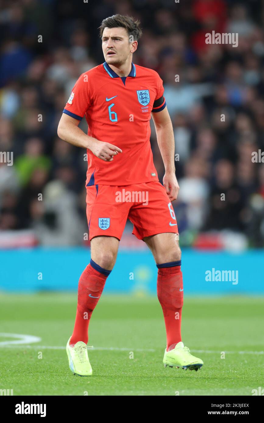 LONDON ENGLAND - SEPTEMBER 26 : Harry Maguire (Man Utd) of England during UEFA Nations League ...