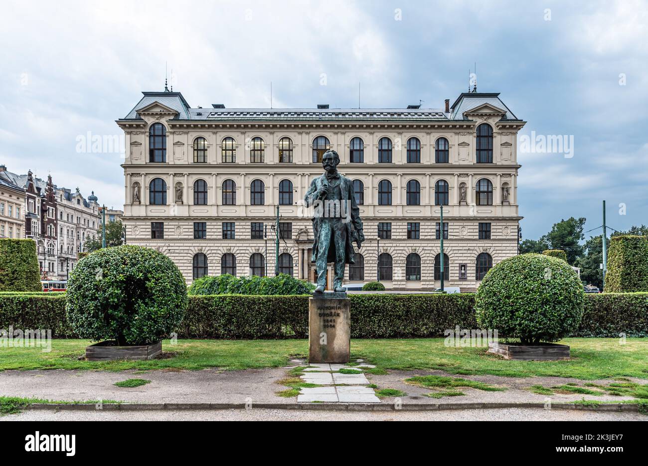 Prague - Czech Republic - 08 01 2020- Facade of the Charles university ...