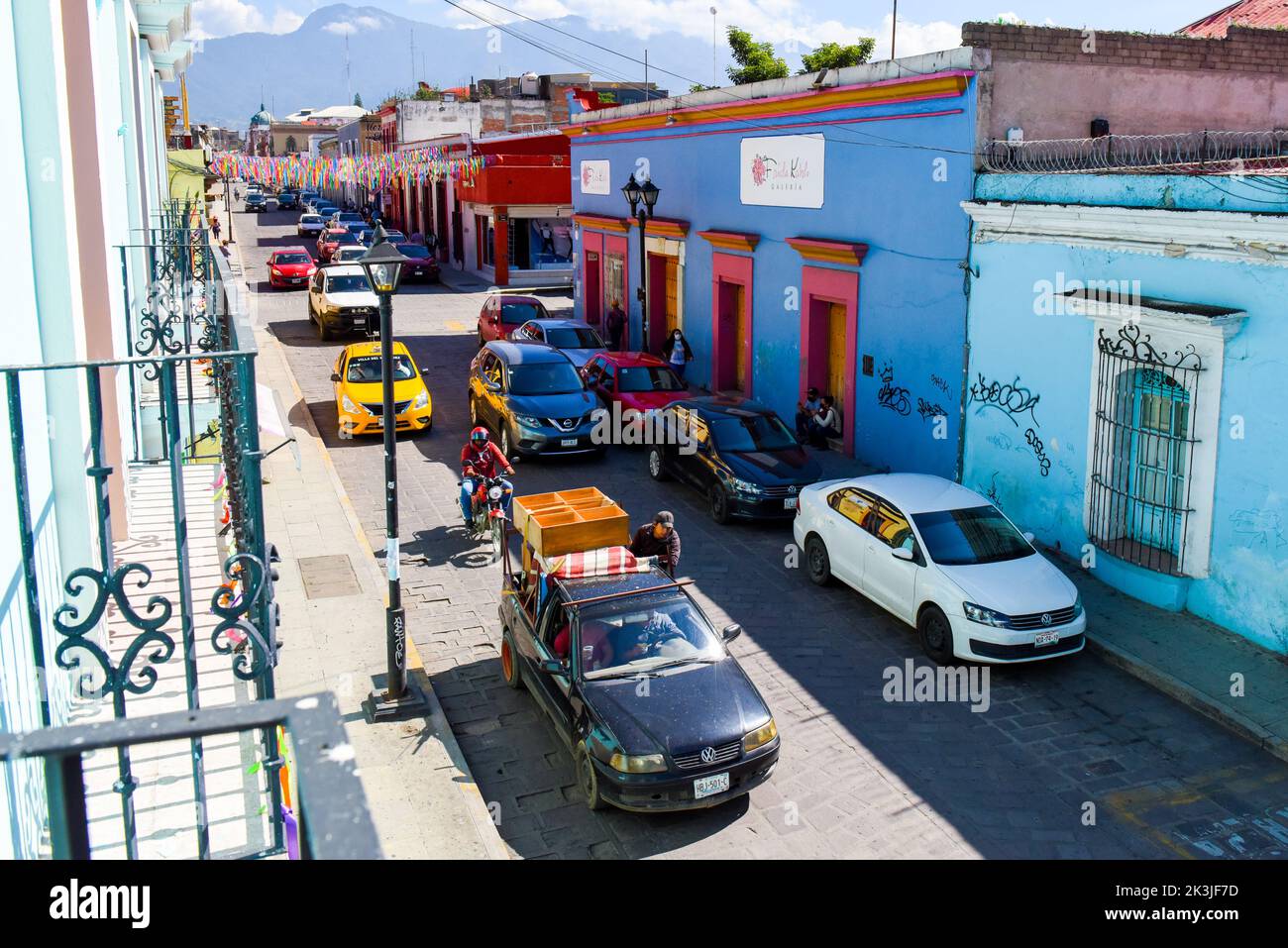 The colonial architecture in the historical center of the city of ...