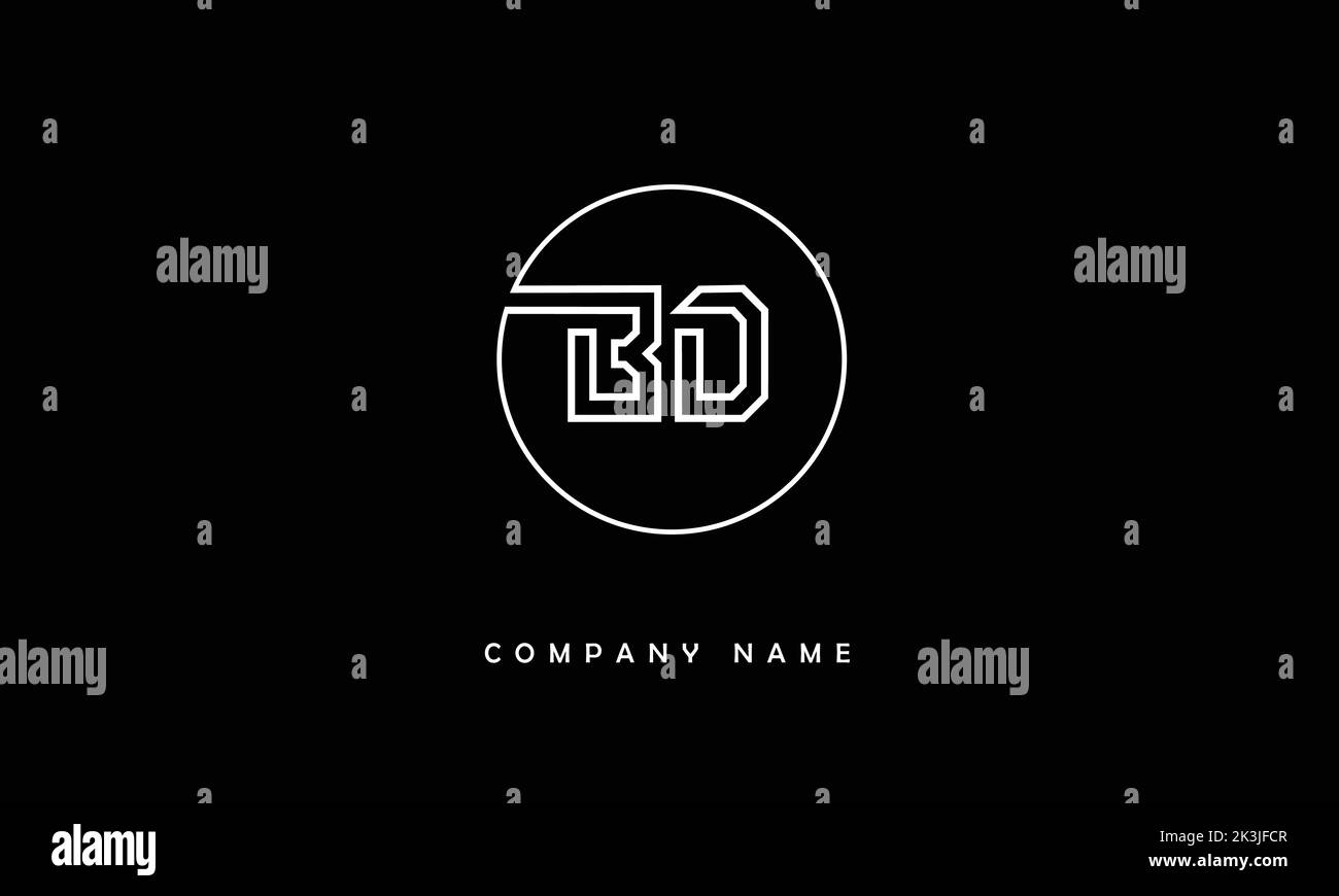 BD, DB Abstract Letters Logo Monogram Stock Vector Image & Art - Alamy