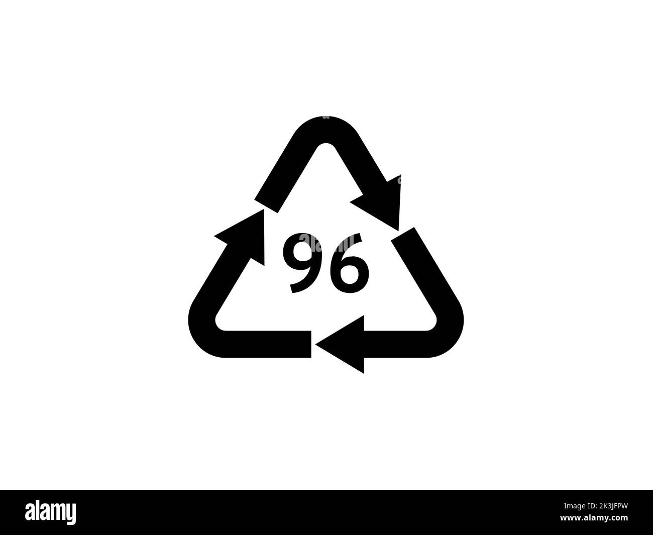Composite Recycling codes. Recycling symbol on an isolated background ...